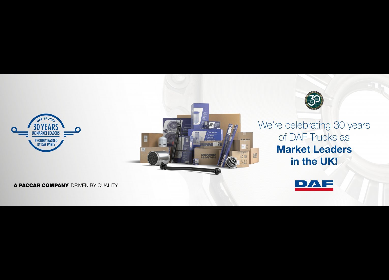 We're celebrating 30 Years of DAF Trucks as Market leaders in the UK